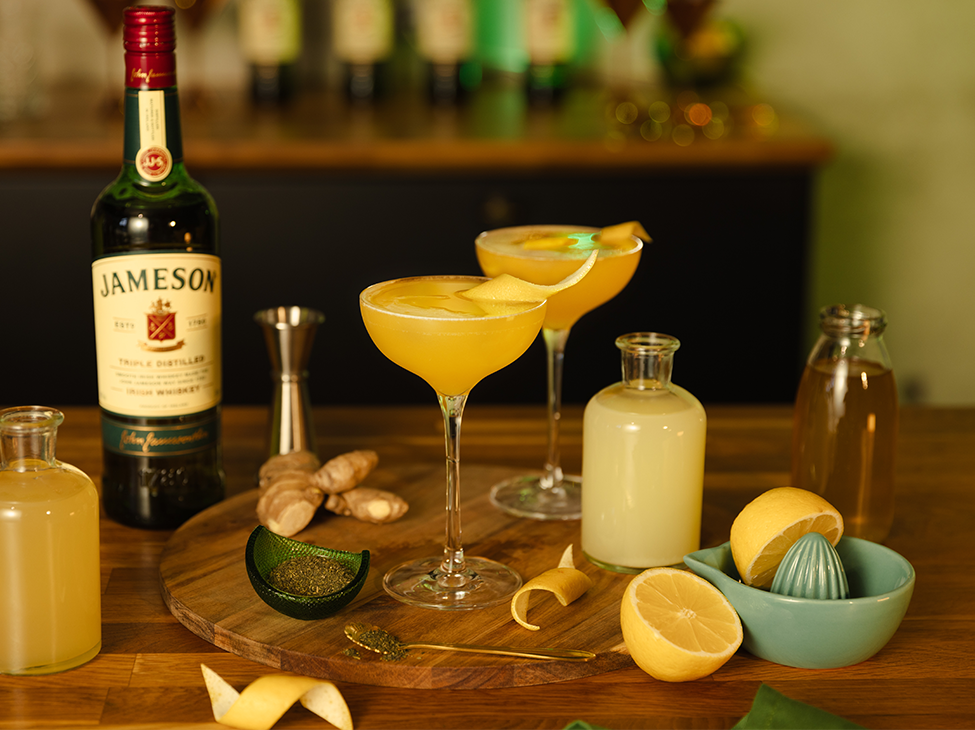 Green Tea & Ginger Sour – Jameson Whiskey